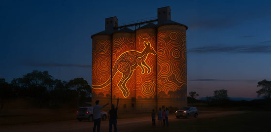 Silo, Art and Building Projection – Outdoor Cinema Pro